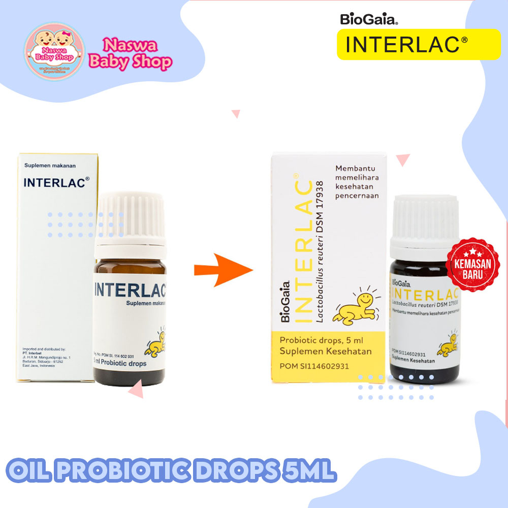 Jual Interlac Oil Probiotic Drops 5ml | Shopee Indonesia