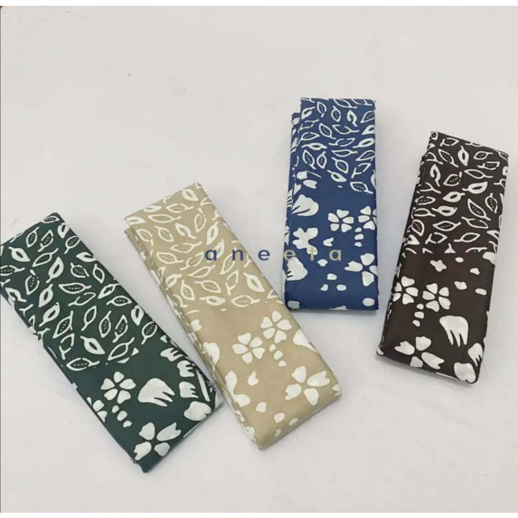 Jual Kain Batik Trr Kekinian Motif Bunga Daun | Shopee Indonesia