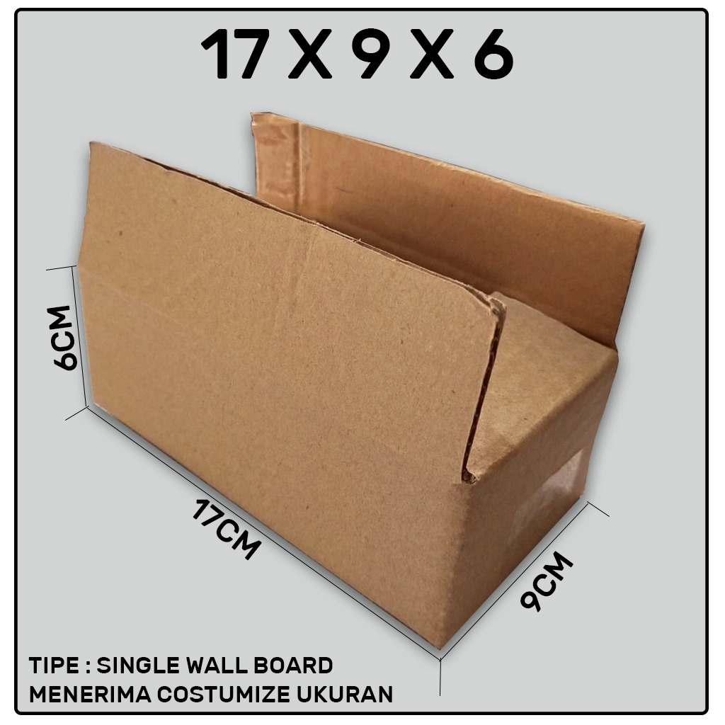 Jual karton box kardus packing kemasan kardus 17 x 9 x 6CM | Shopee ...