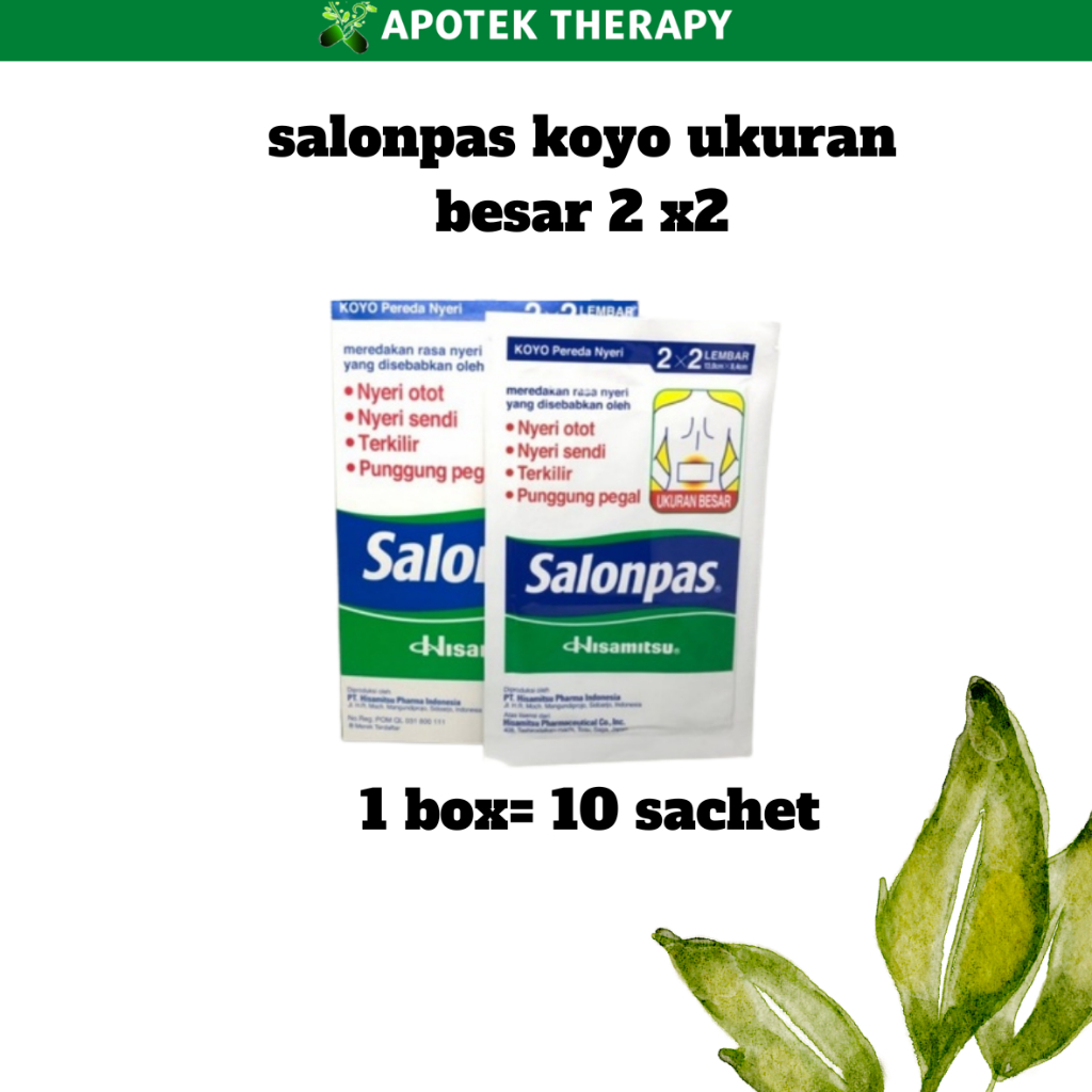 Jual Salonpas Koyo Ukuran Besar 2x2 Lembar | Shopee Indonesia