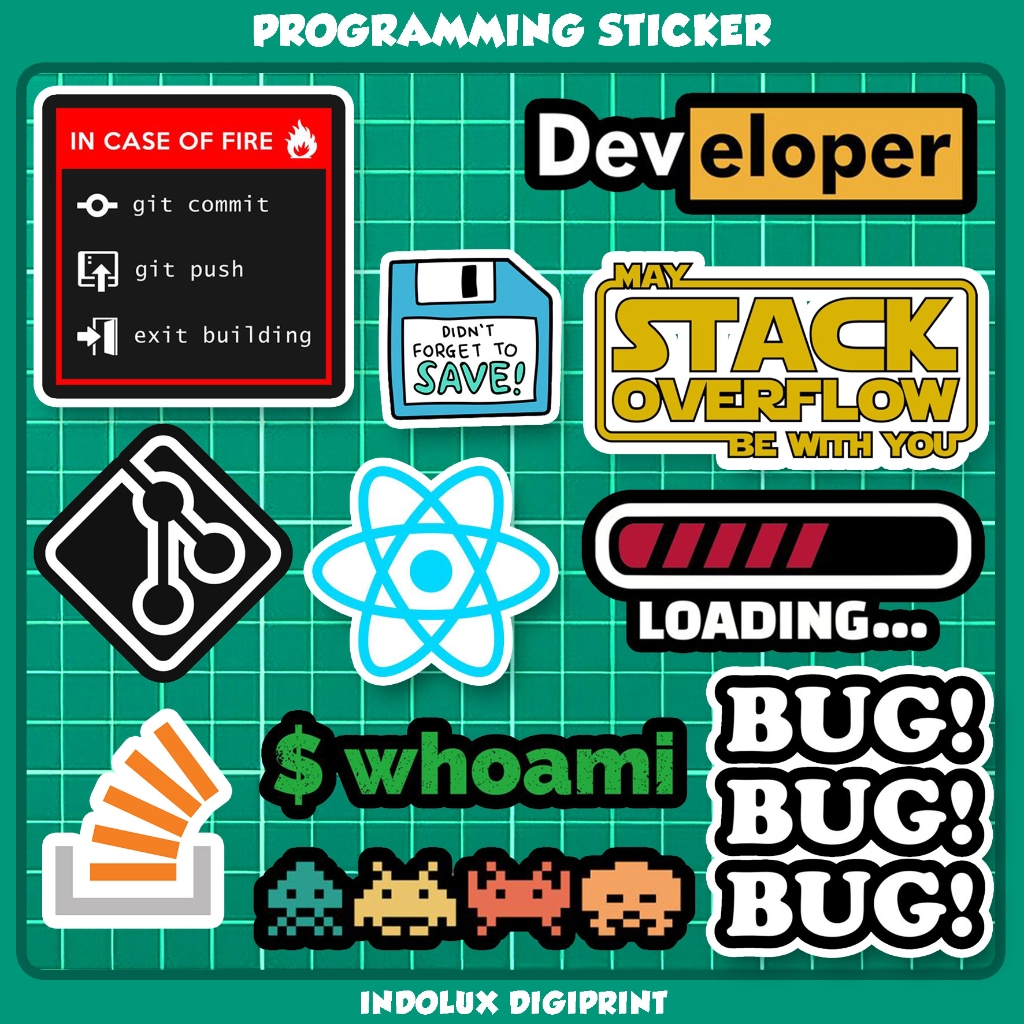 Jual Programmer Sticker Pack 43 Pcs Stiker Code Komputer Anti Air ... Jual Programmer Sticker Pack 43 Pcs Stiker Code Komputer Anti Air ...