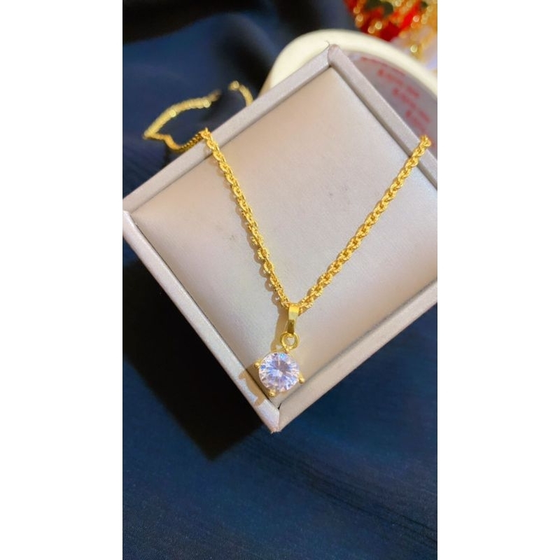 Jual Kalung Permata Satu Cantik Panjang 45Cm | Shopee Indonesia
