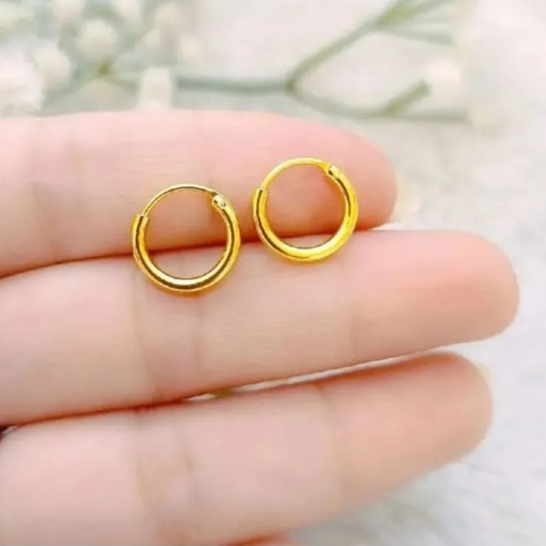 Jual Anting Gipsy Anak Titanium Polos Anti Luntur | Shopee Indonesia