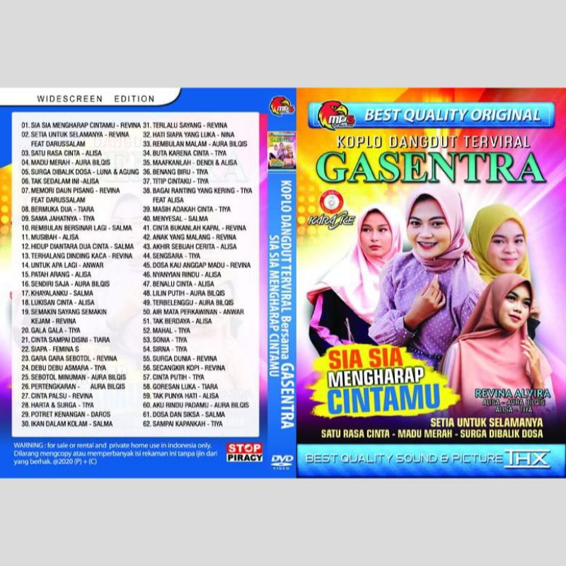 Jual Kaset Video Lagu Koplo Dangdut Terviral Gasentra Sia Sia Mengharap Cintamu Terbaru 2023 ...