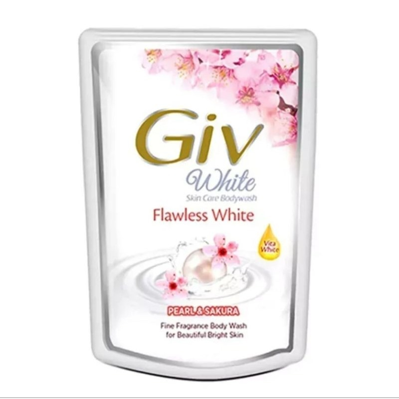 Jual Sabun GIV cair ukuran 400 ml FLAWLES WHITE - SAKURA & PEARL ...