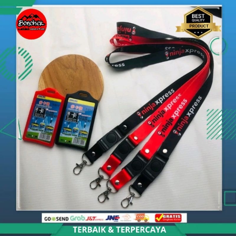 Jual lanyard id card Ninja Express Printing 2 Sisi Full Colour | Shopee ...