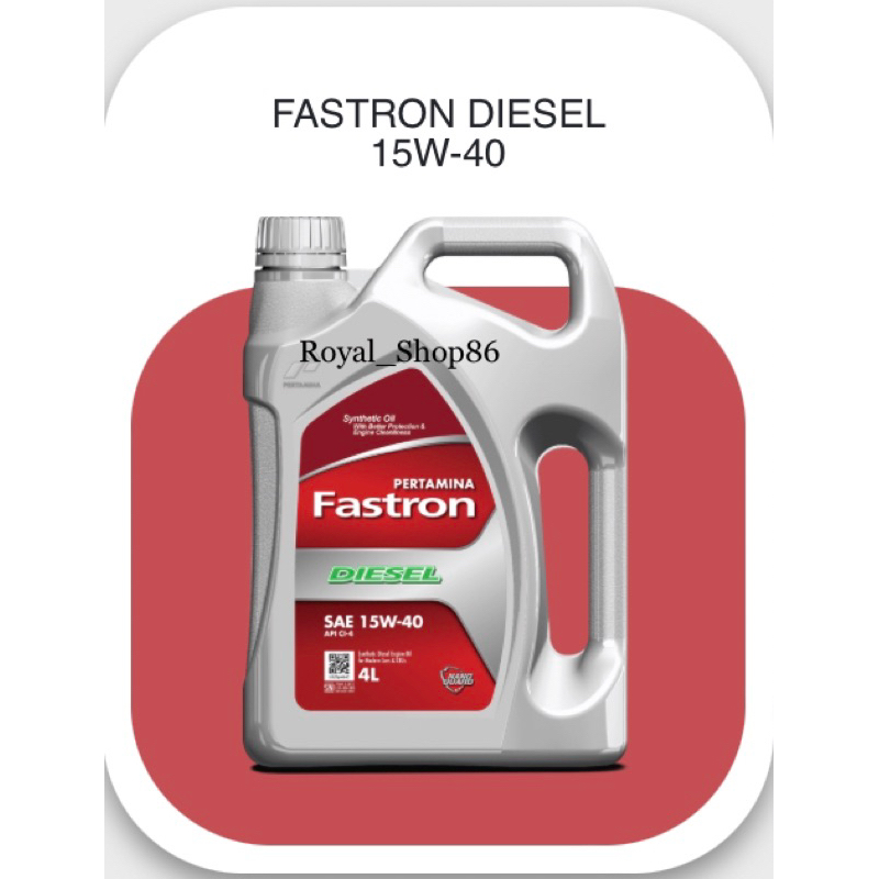Jual OLI FASTRON DIESEL 15W-40 API CI-4 4 LITER GALON (MERAH) ORIGINAL ...