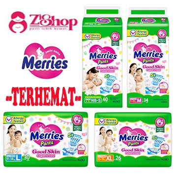 Jual MERRIES PANTS GOOD SKIN S40/M34/L30/XL26 MURAH | Shopee Indonesia