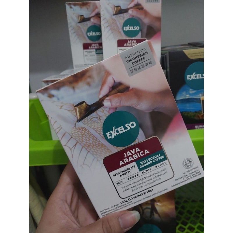 Jual Kopi Excelso Java Arabica Single Serving (box) 100gr / 10 sachet ...