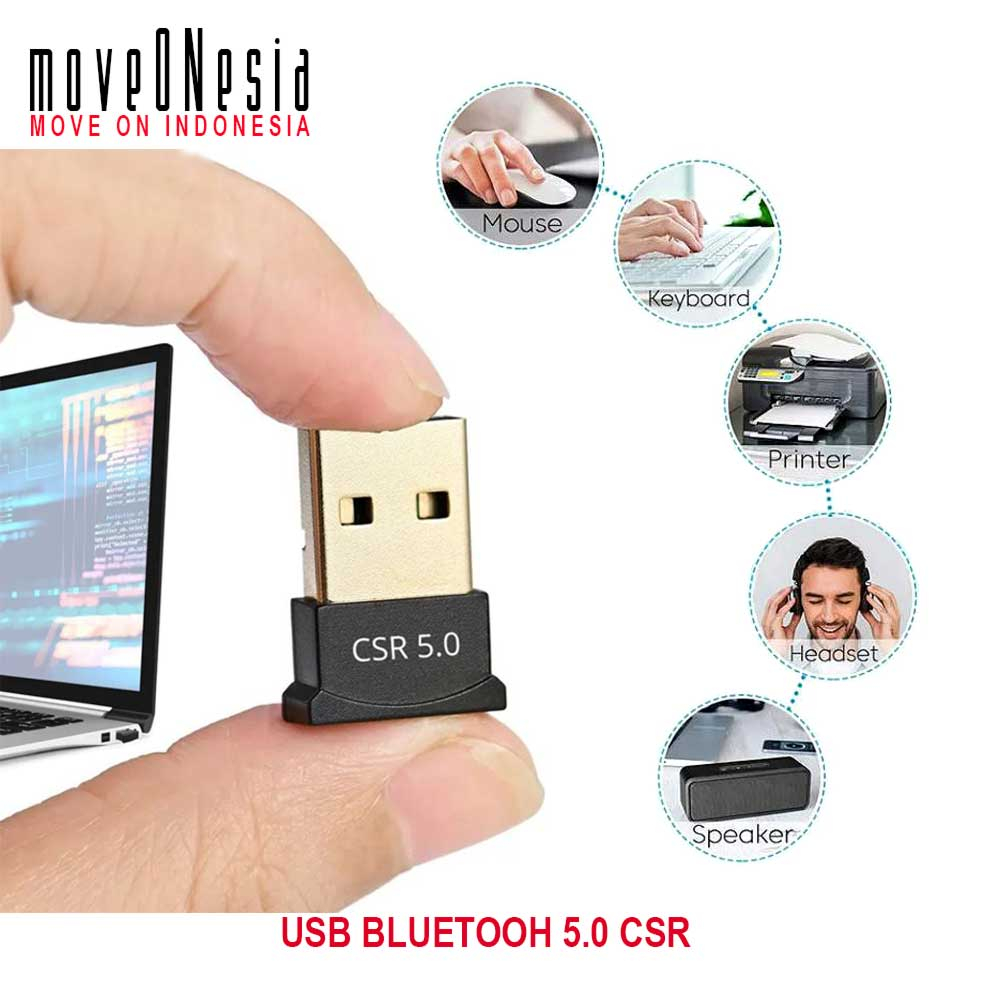 Jual USB BLUETOOH 5.0 CSR DONGLE MINI EKSTERNAL ADAPTER TRANSMITTER ...