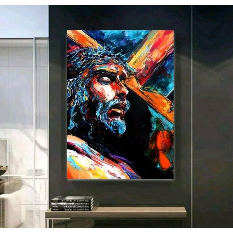 Jual Hiasan Dinding Yesus Aesthetic 30x45cm untuk segala Ruangan ...