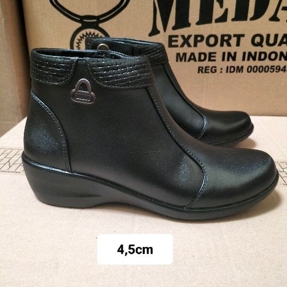 Jual Sepatu kulit boots wanita Polwan Secwan Asn sepatu dinas/kerja ...