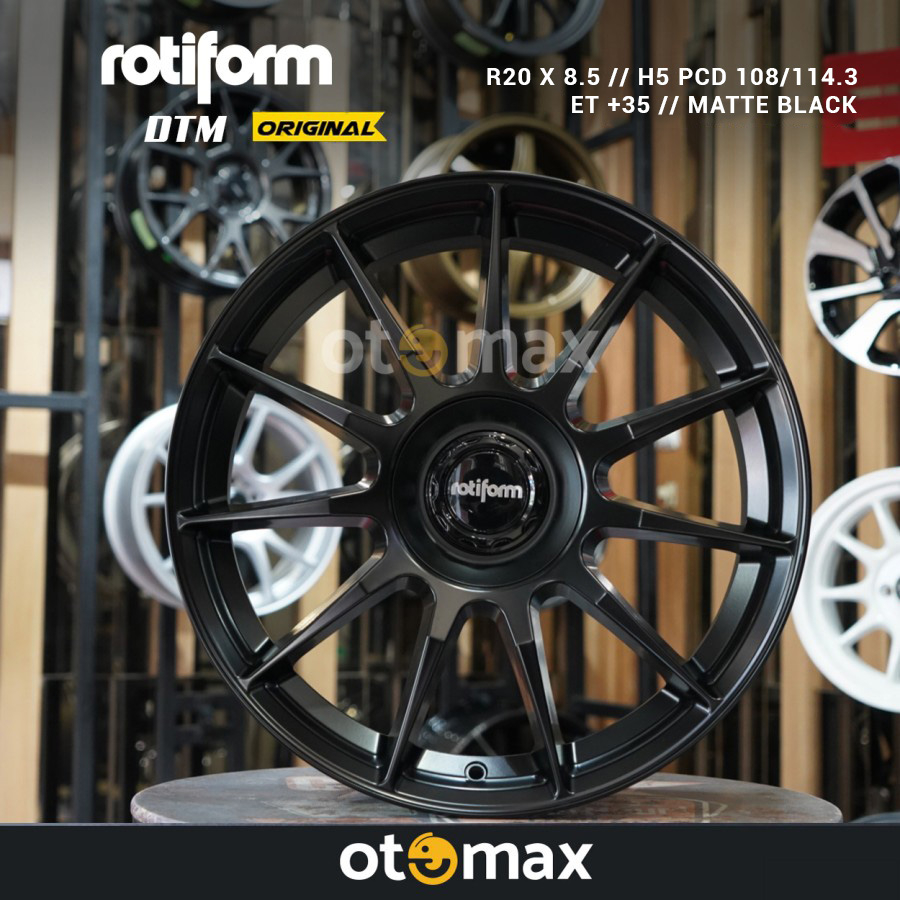 Jual Velg Mobil Rotiform DTM Original Ring 20 Matt Black | Shopee Indonesia