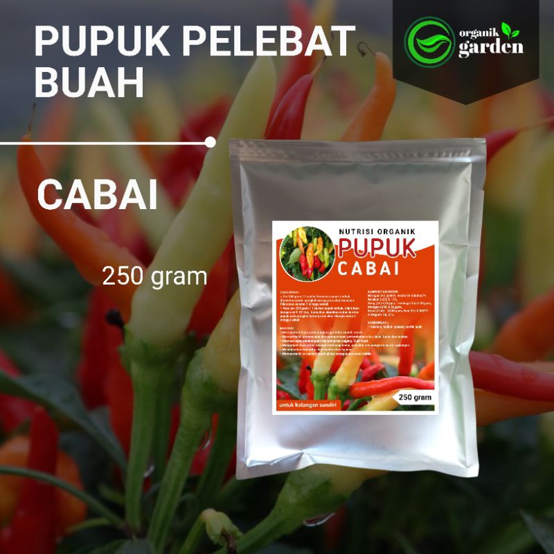 Jual pupuk pelebat buah CABAI | booster melebatkan secara masimal 250gram | Shopee Indonesia