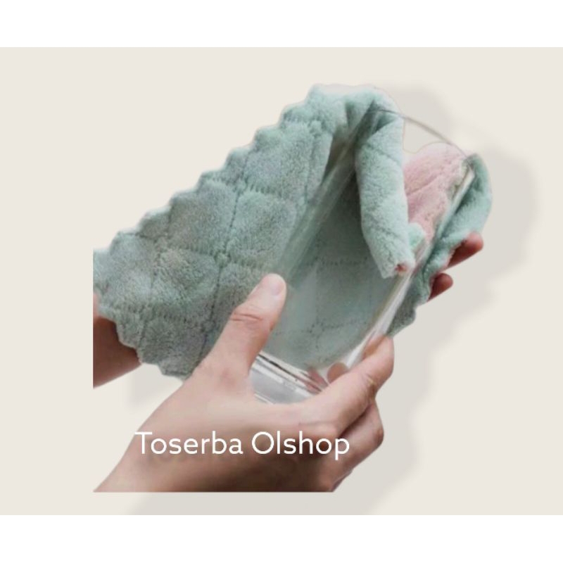 Jual kain lap piring anti minyak - kain lap dapur microfiber cuci ...