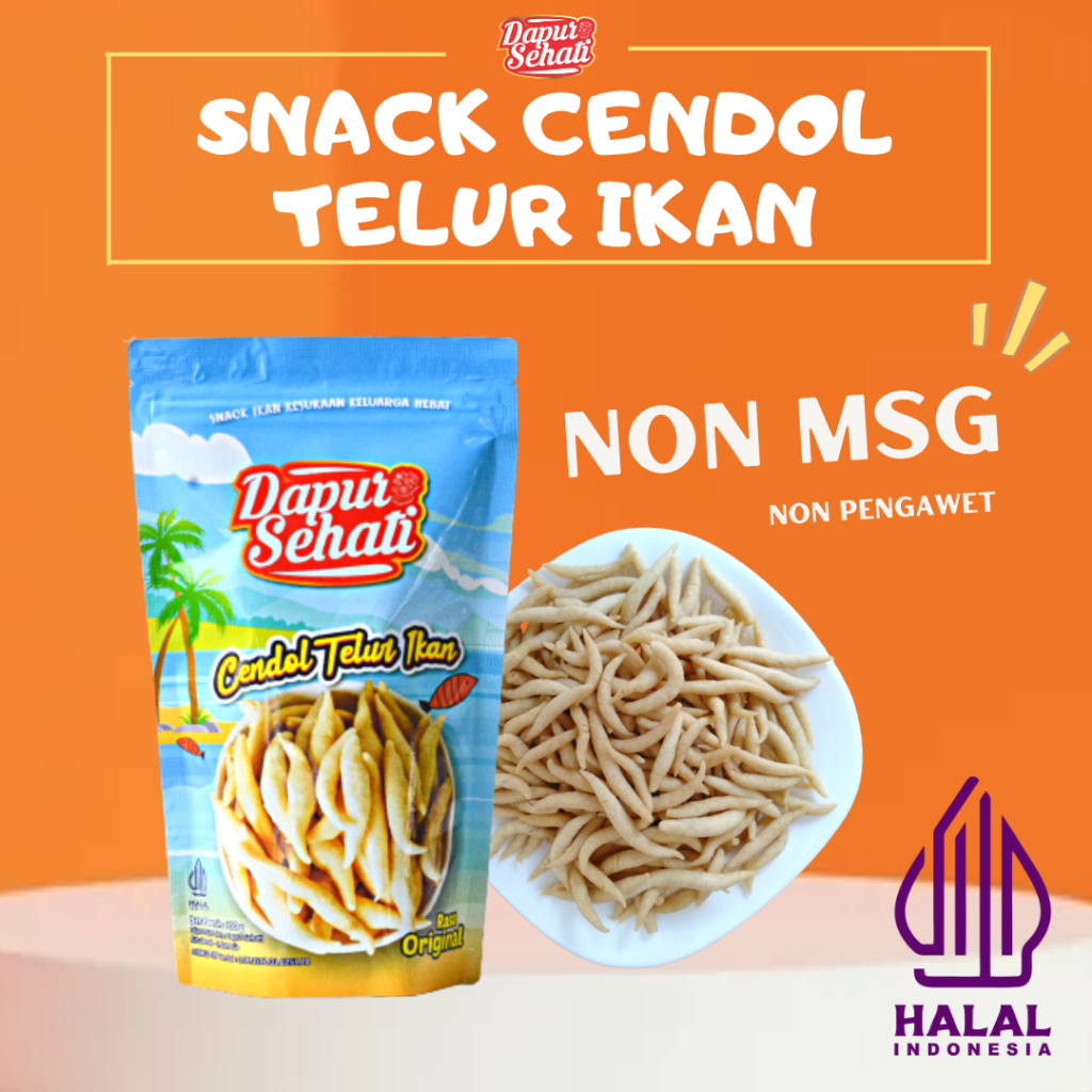 Jual Snack Cendol Telur Ikan Dapur Sehati | cemilan anak sehat 1 tahun ke atas tanpa msg non ...