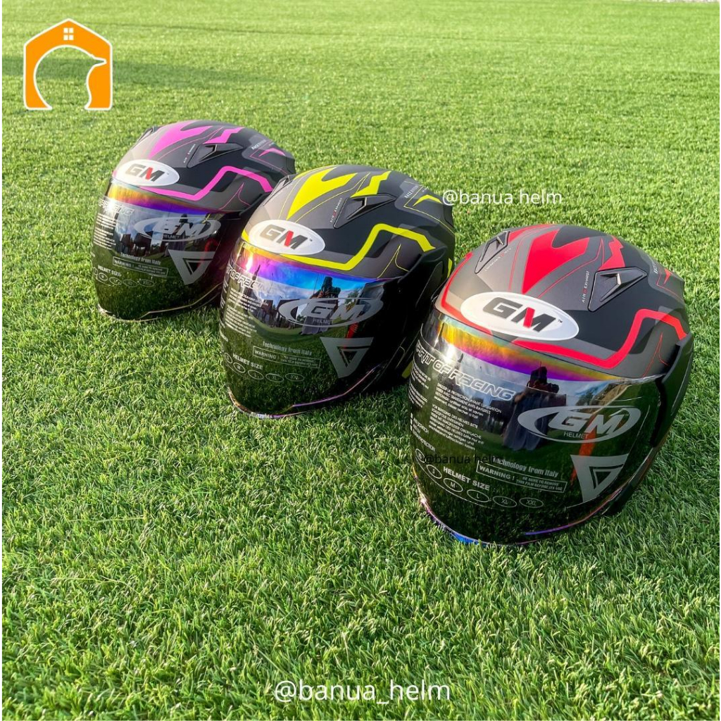 Jual HELM GM FIGHTER MOTIF / GM/ HELM STANDAR/ HELM MOTIF (Berat Hx 1KG ...