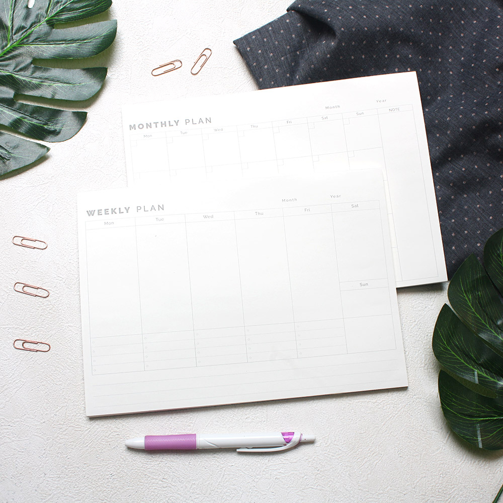 Jual Panmomo Agenda Minggu Bulan Weekly Monthly Planner Memopad ...