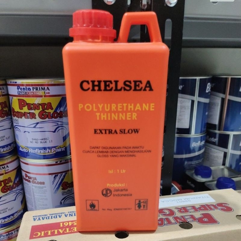 Jual THINNER CHELSEA PU POLYURETHANE EXTRA SLOW ISI 1LITER | Shopee Indonesia