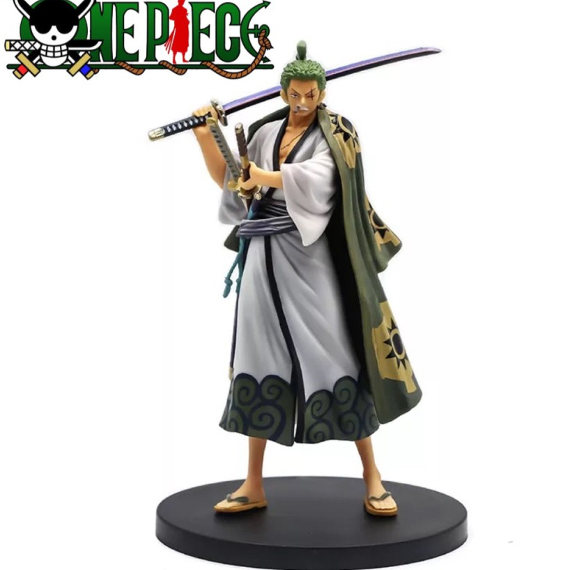 Jual ACTION FIGURE ONE PIECE RORONOA ZORO WANO KIMONO DFX THE GRANDLINE ...