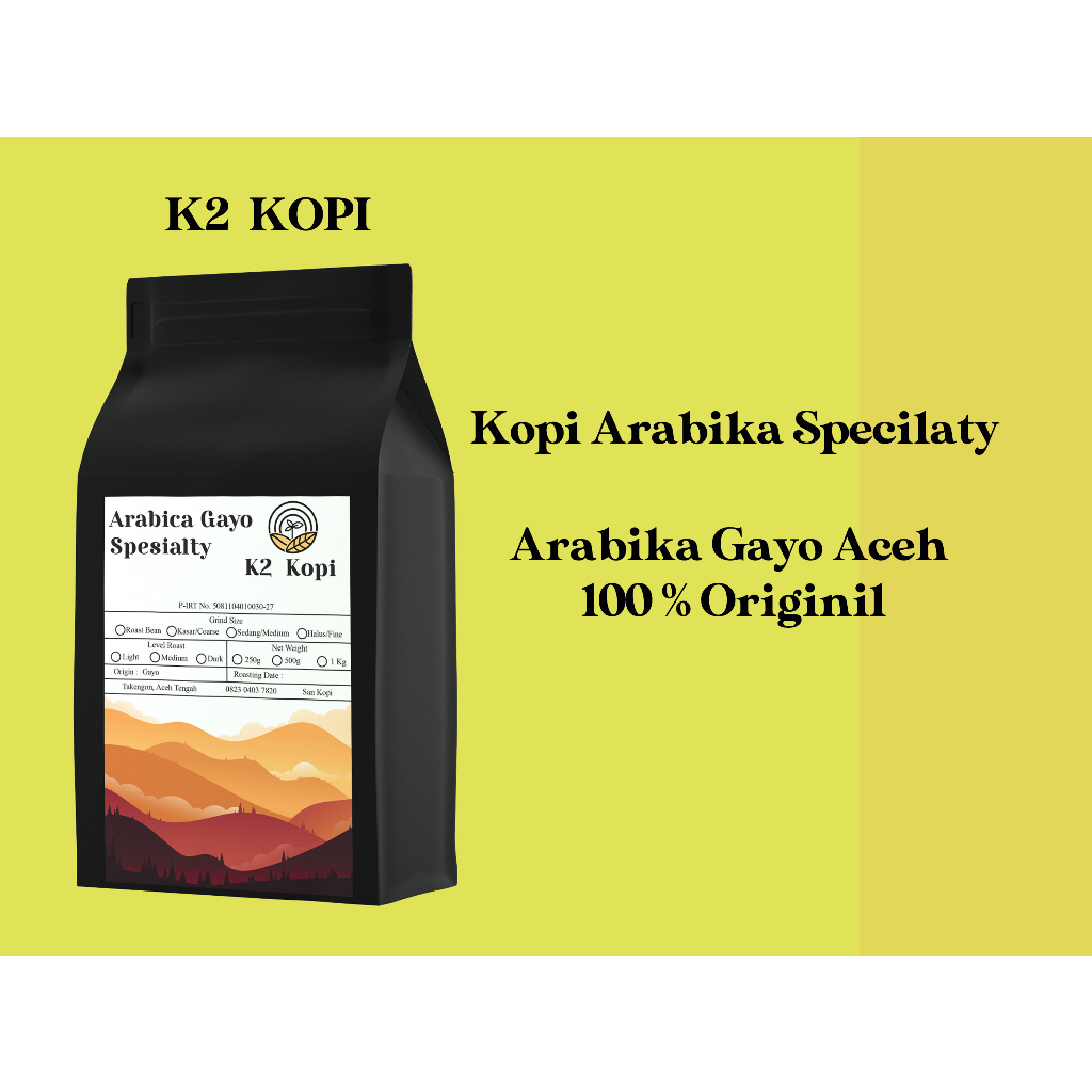 Jual Kopi Arabika Gayo Aceh, Specialty Roast bean/Bubuk – K2 Kopi ...