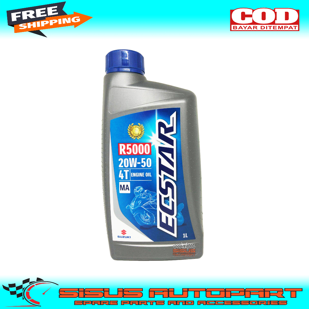 Jual Oli Motor Suzuki SGO ECSTAR R5000 20W-50 1000ML / OLI SGO ECSTAR ...