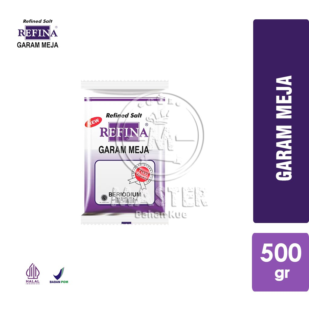 Jual Garam Meja Murni REFINA / Refined Salt [500 gr] | Shopee Indonesia