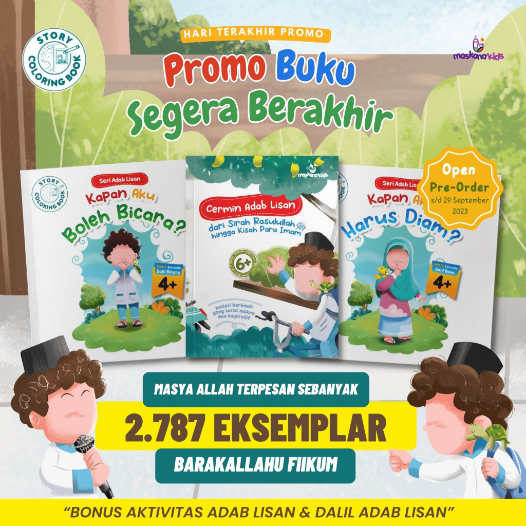 Jual [ABC] READY Seri Adab Lisan - Maskana Kids Buku Bacaan Anak ...