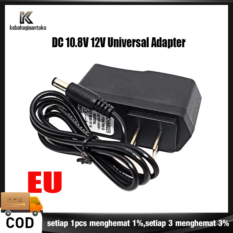 Jual DC 10.8V 12V Adaptor Catu Daya Adaptor AC DC Universal Volt ...