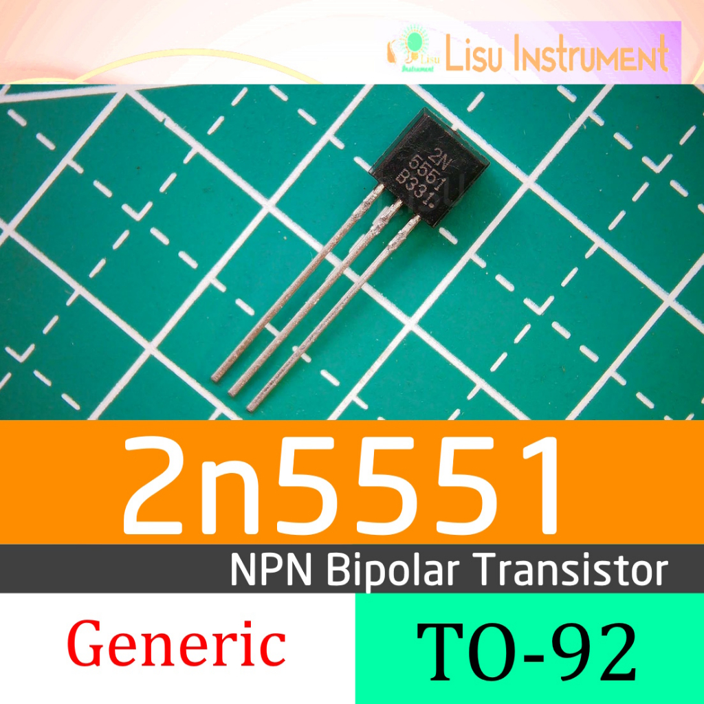 Jual 2N5551 NPN Bipolar Transistor BJT TO-92 | Shopee Indonesia