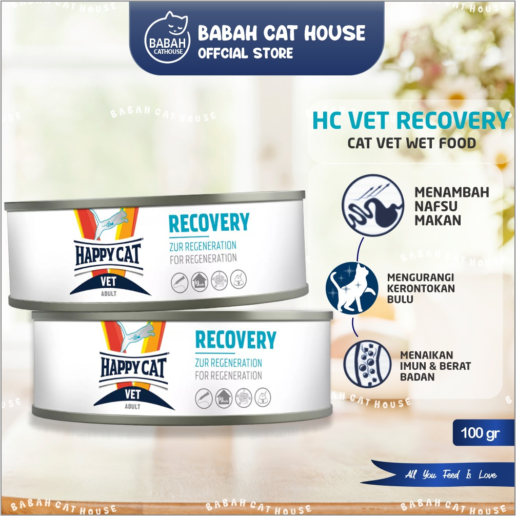 Jual HAPPY CAT VET RECOVERY KALENG 100gr Wet Food Makanan Basah Kucing ...