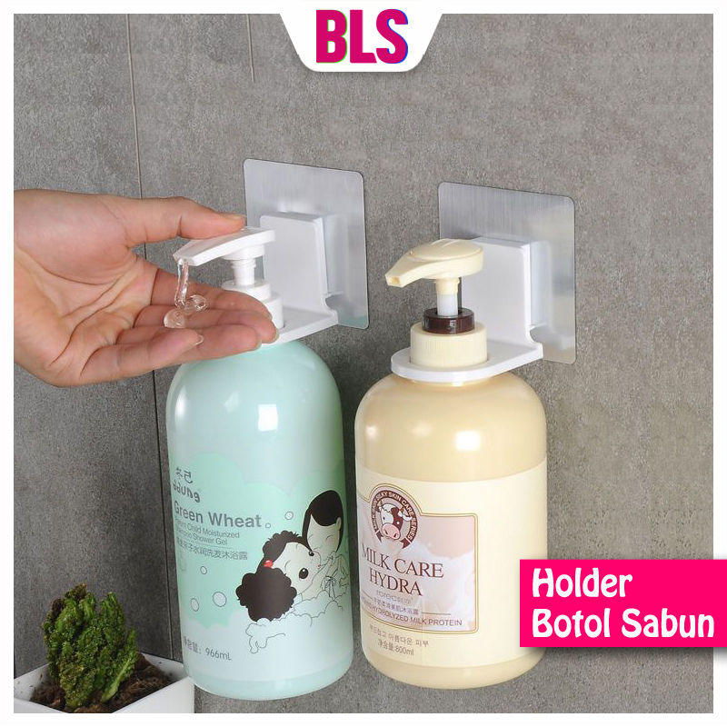 Jual Gantungan Botol Sabun Shampoo Kamar Mandi Tempel | Holder Botol ...