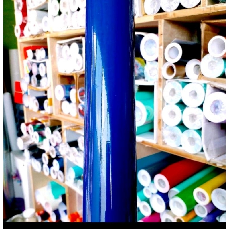 Jual Skotlet Sticker Motor Warna Biru Tua Glosy Sticker Motor Biru Tua ...