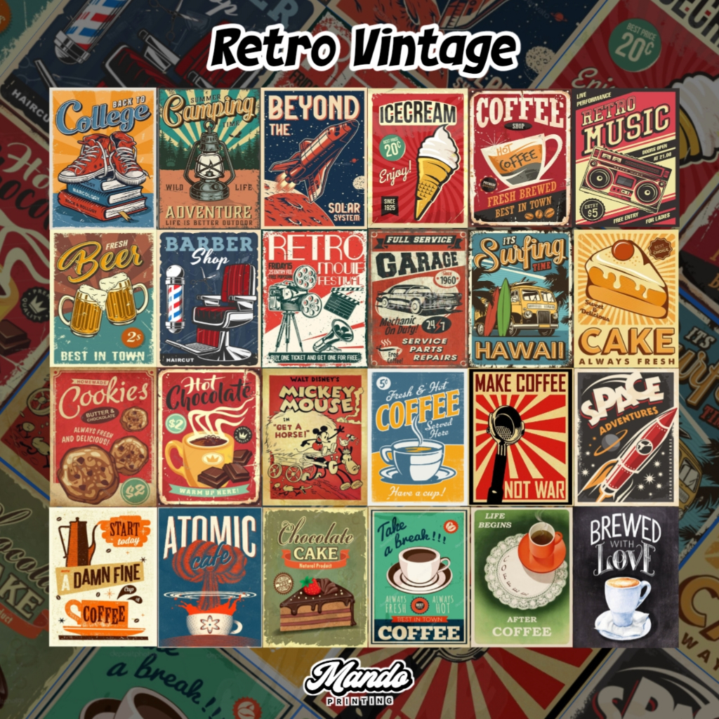 Jual 24pcs Poster Dinding Aesthetic | Poster Dinding | Tema Retro ...