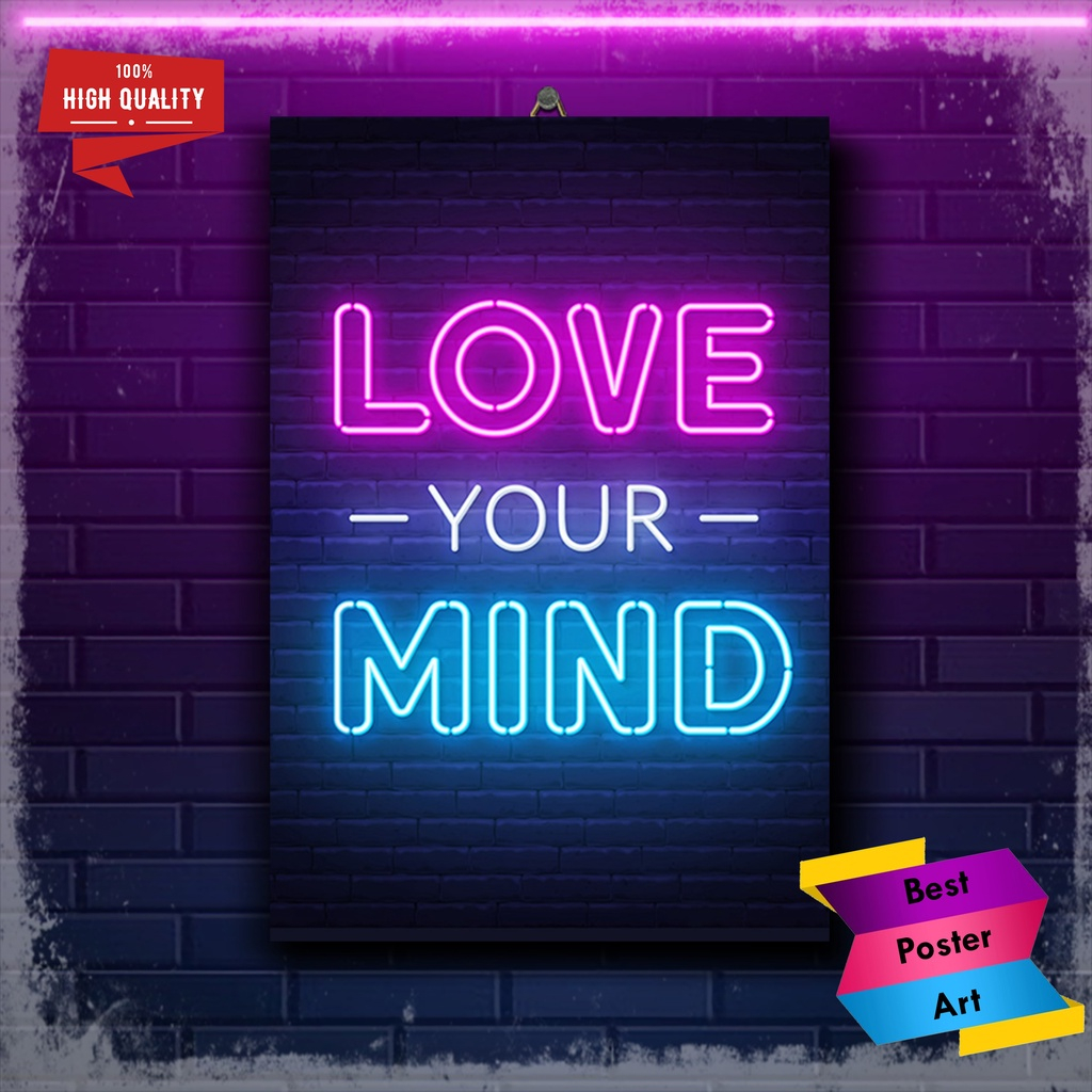 Jual COD Poster Kayu Hiasan Dinding Kamar Poster Aesthetic NEON ...