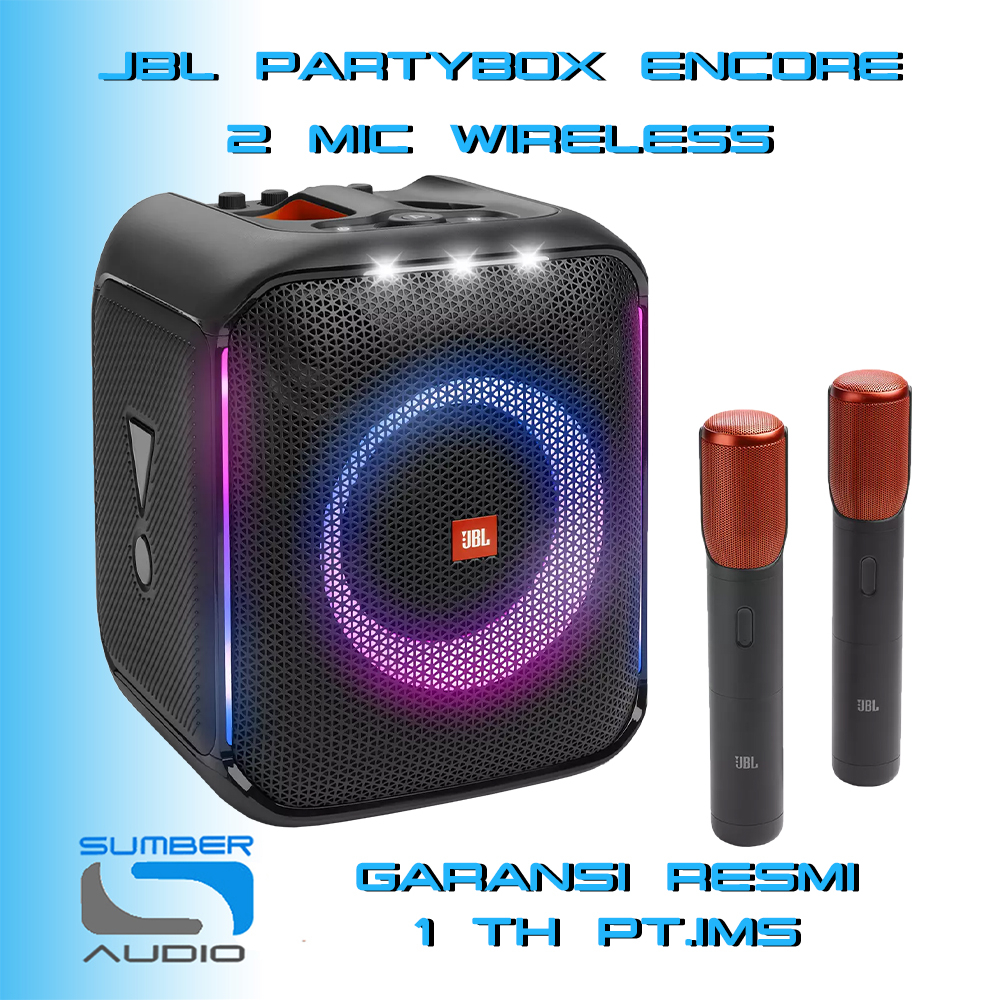 Jual JBL PARTYBOX ENCORE 2 WIRELESS MIC ORIGINAL PARTY BOX GARANSI ...