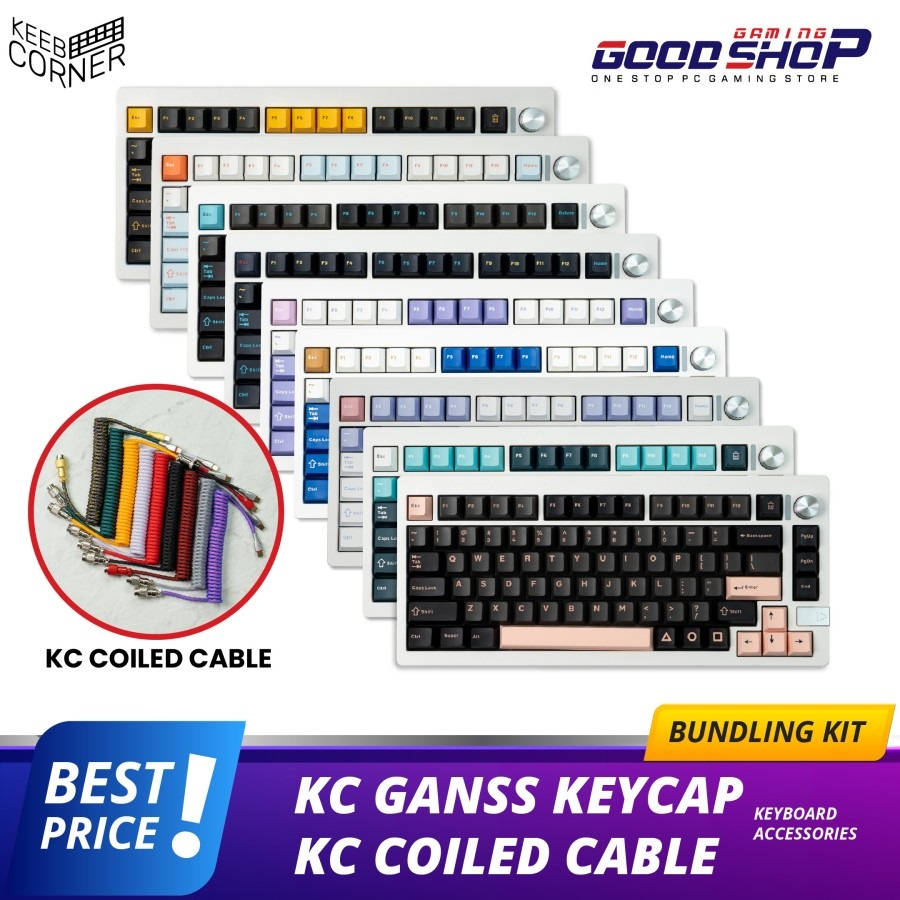 Jual BUNDLING KC GANSS KEYCAP + KC COILED CABLE | Shopee Indonesia
