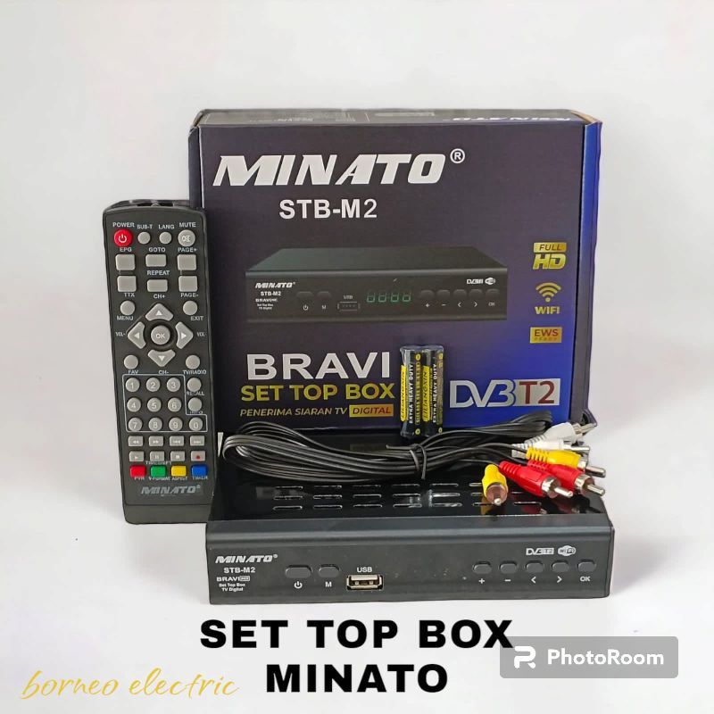Jual STB / set top box MINATO/ pioline STB-M2 TV DIGITAL FULL HD/ Set ...