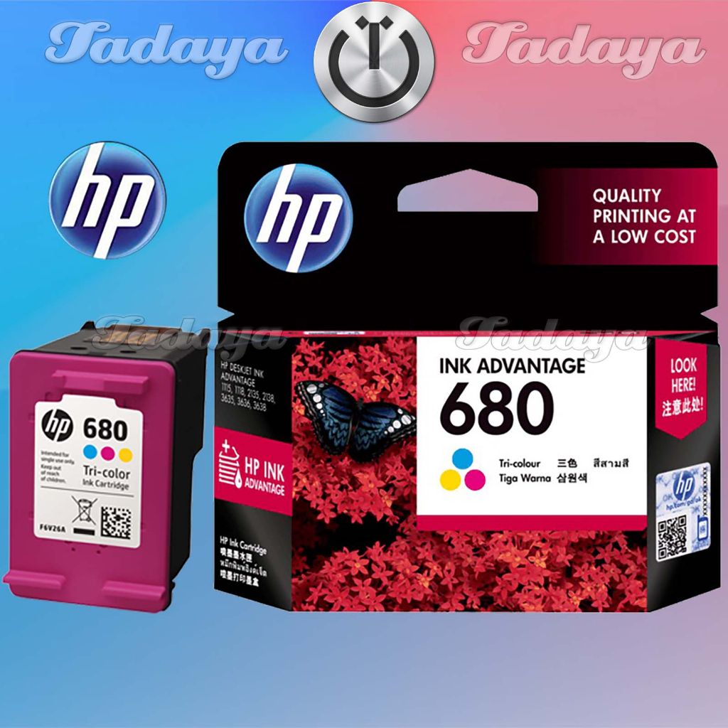 Jual HP 680 Cartridge Original Color Catridge HP680 Colour F6V26AA ...