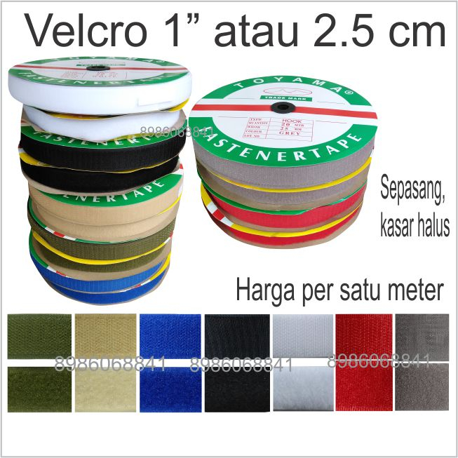 Jual Perekat Velcro Magic Tape Kretekan 1" atau 2.5cm permeter | Shopee ...