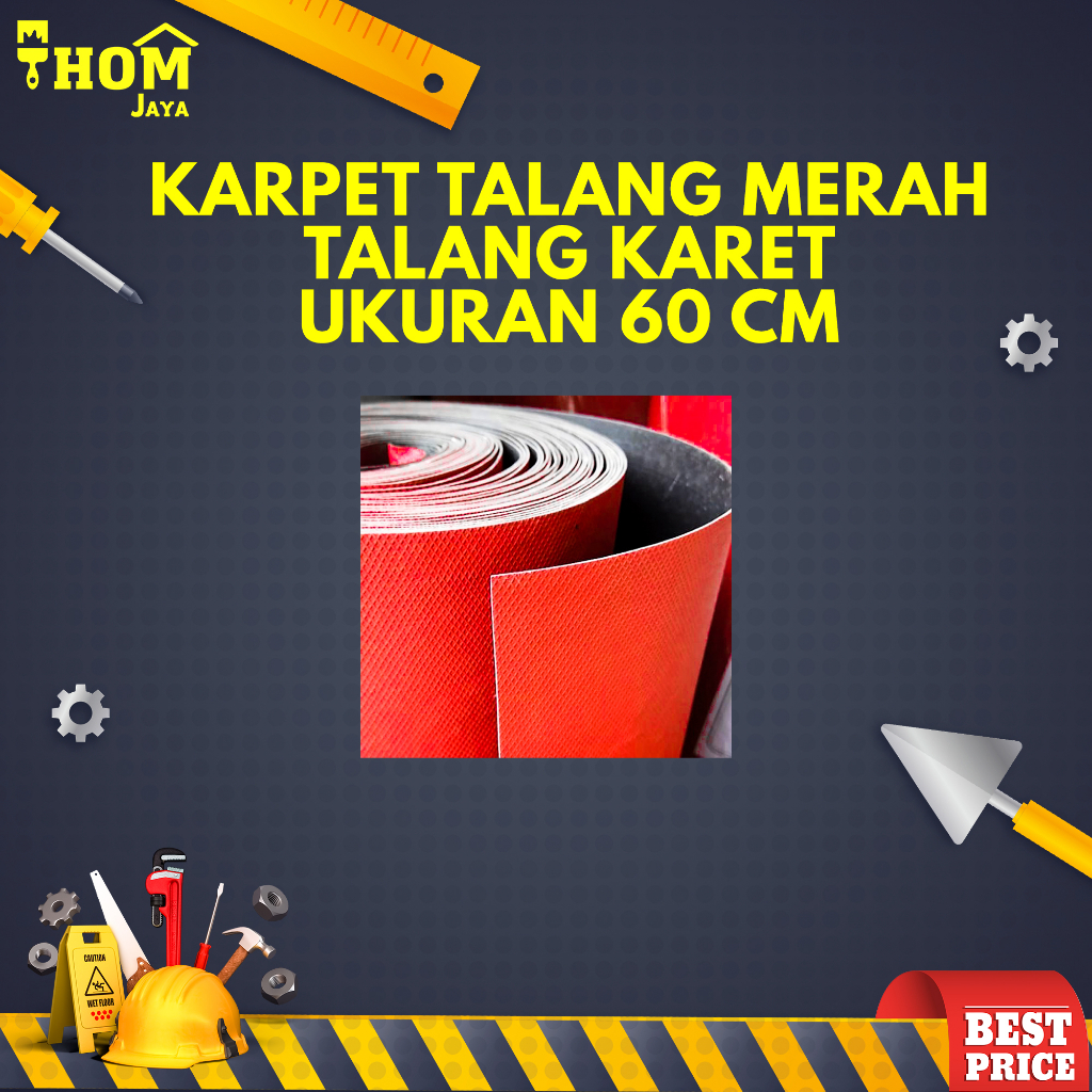 Jual KARPET TALANG MERAH / KARPET ANTI AIR - 60 CM | Shopee Indonesia