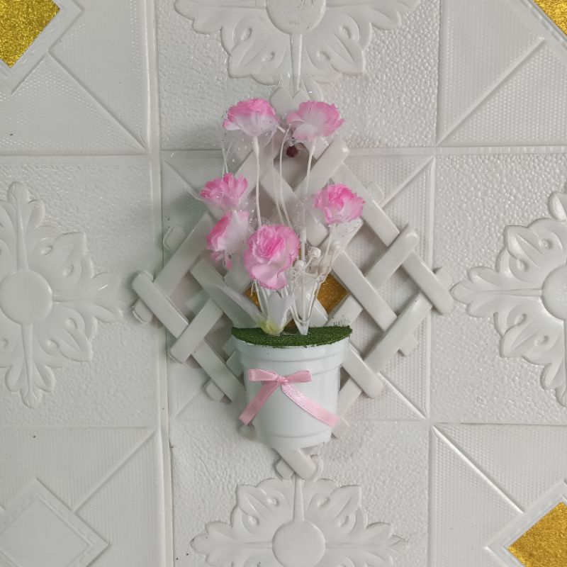 Jual Bunga Hias Rose Chrysan 6kuntum Vas Dinding Tempel / Bunga ...
