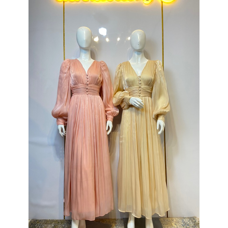 Jual Gamis Shimmer Serat Jagung Full Puring (Model 2) by Amiirah ...
