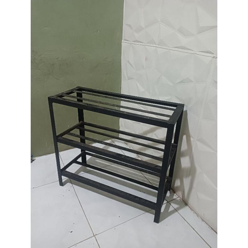Jual Rak sepatu besi 3 tingkat/rak serba guna 3 tingkat bahan besi | Shopee Indonesia