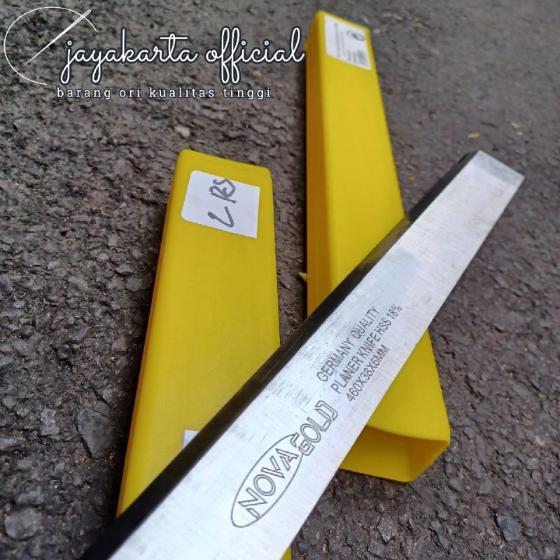 Jual Planer HSS 46 cm Nova gold pisau serut kayu 460 x 38 x 6 mm mata ...