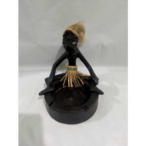 Jual Asbak / Tempat Abu Variasi Patung Suku Asmat Bahan Kayu Antik dan ...