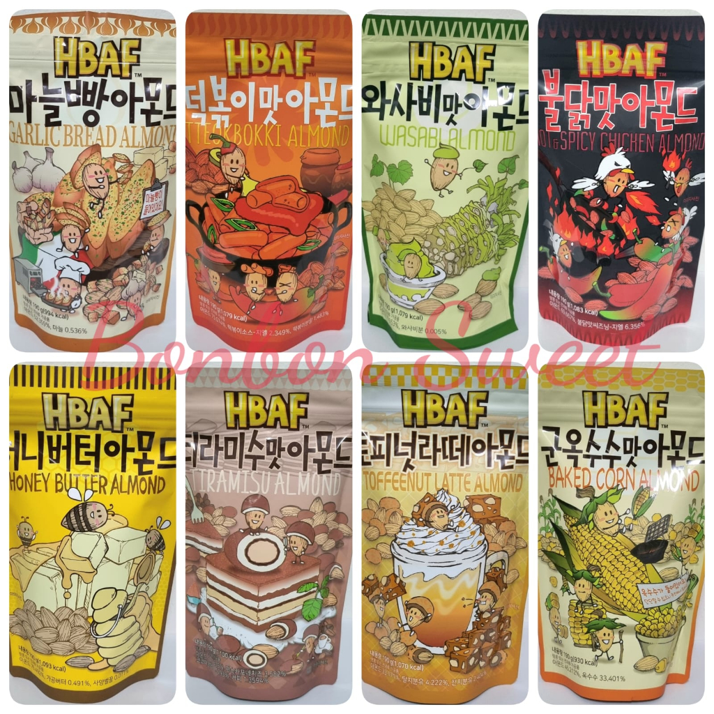 Jual Honey Butter Almond Korea HBAF Kacang Almond TOMS 8 variant 190gr ORIGINAL | Shopee Indonesia
