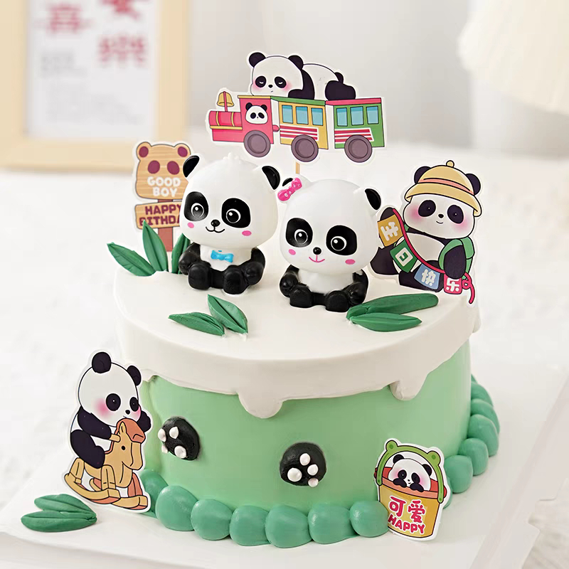 Jual Cake Topper Panda Babybus Kiki Miu Miu / Hiasan Kue Baby Bus Kiki ...