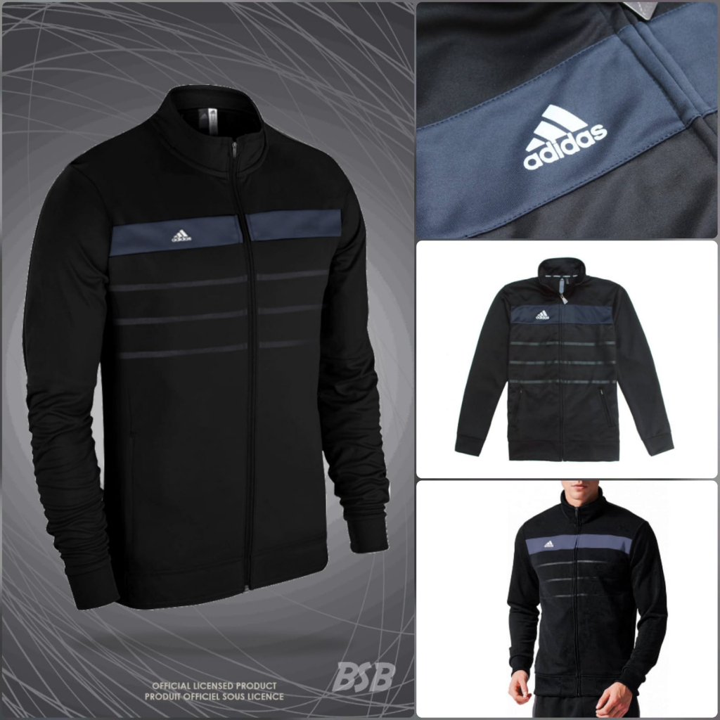 Jual TRAINING JACKET AB-16 BLACK | tracksuit ads grade original jaket ...