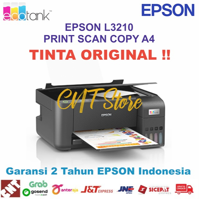 Jual Printer EPSON EcoTank L3210 All-in-One Print Scan Copy Garansi Resmi | Shopee Indonesia